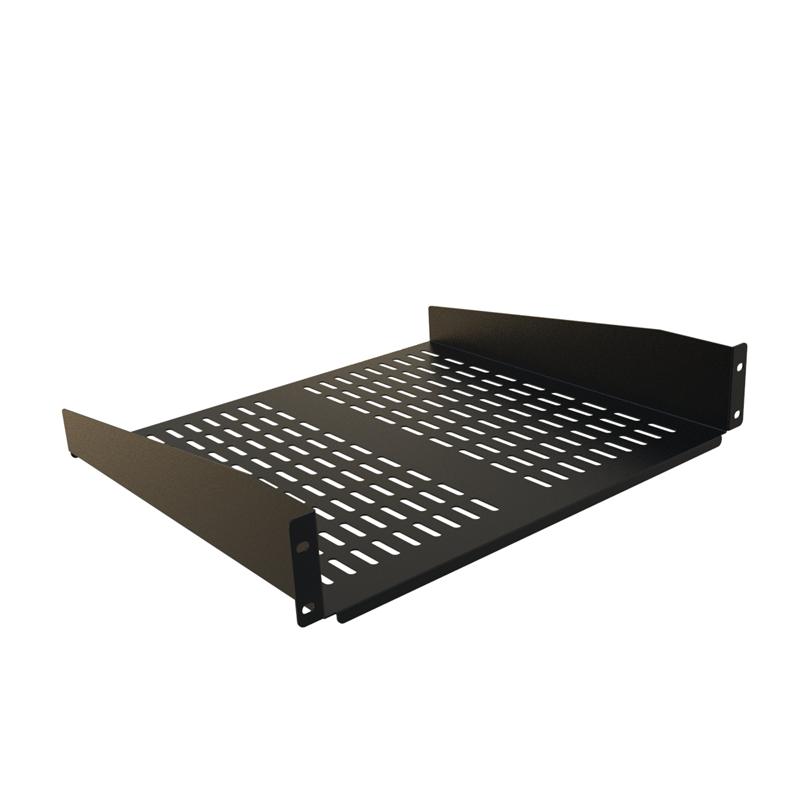 Rack Basics RB-SHELF Vented Rack Shelf 2U 16" depth - Lip Down (Front ...